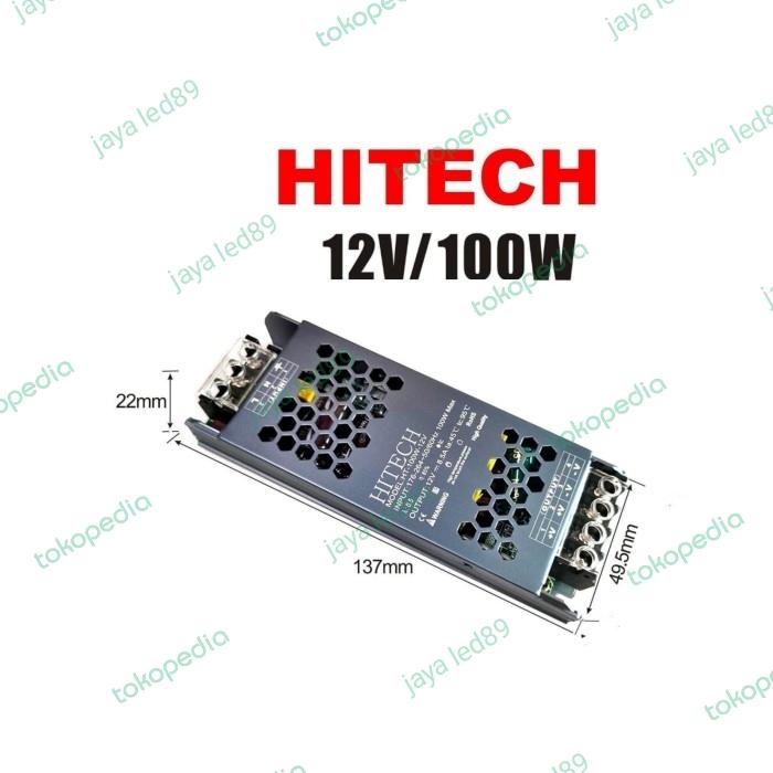 Jual Power Supply slim HITECH 100W DC 12V. - Jakarta Barat - jaya led89 | Tokopedia