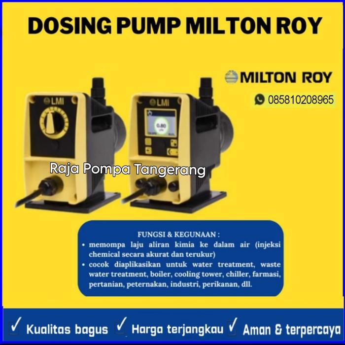 Jual Pompa Dosing Pump Kimi LMI MILTONROY PD063-848NI 7,8LPH Chemical ...
