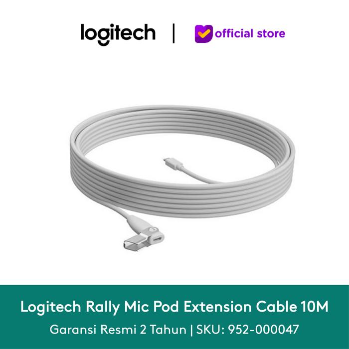 Promo Logitech Rally Mic Pod Extension Cable 10M - Garansi Resmi 2 ...