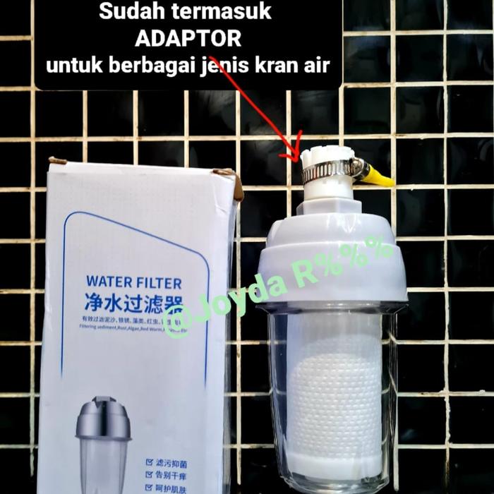 Jual FILTER AIR KRAN WATER FILTER SARINGAN AIR plus adaptor connector ...