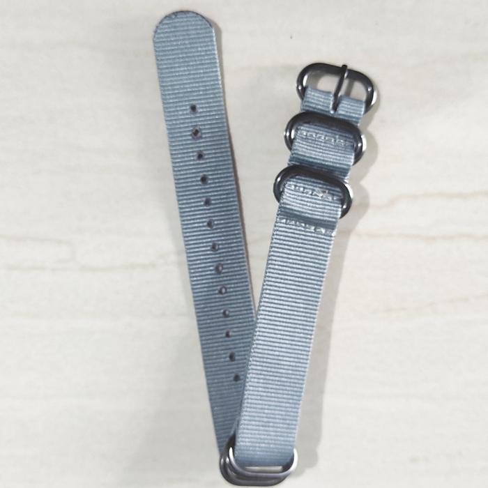 Jual Tali Zuli Tali Nato Buckle Hitam Tali Canvas Model Polos - 18mm ...
