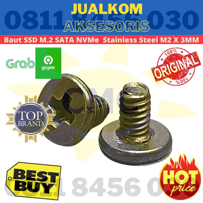 Jual BAUT SSD M.2 SATA NVME STAINLESS STEEL M2 X 3 mm - Jakarta Selatan ...