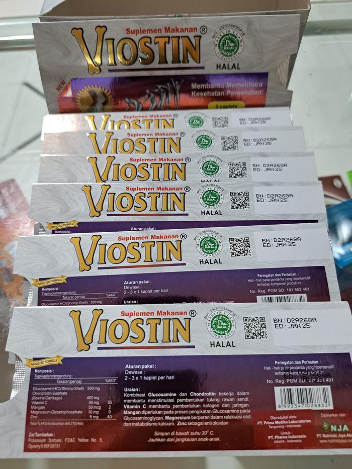 Jual VIOSTIN MEMBANTU MEMELIHARA KESEHATAN PERSENDIAN STRIP 5 KAPLET ...