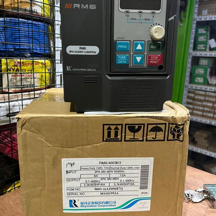 Jual INVERTER RHYMEBUS RM6-4003B3 2.2KW/3HP 380V ORIGINAL ASLI 💯 - Kota ...