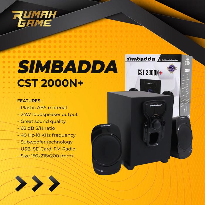 Jual Simbadda Cst 2000N+ Speaker Bluetooth Simbadda Radio Usb Original ...