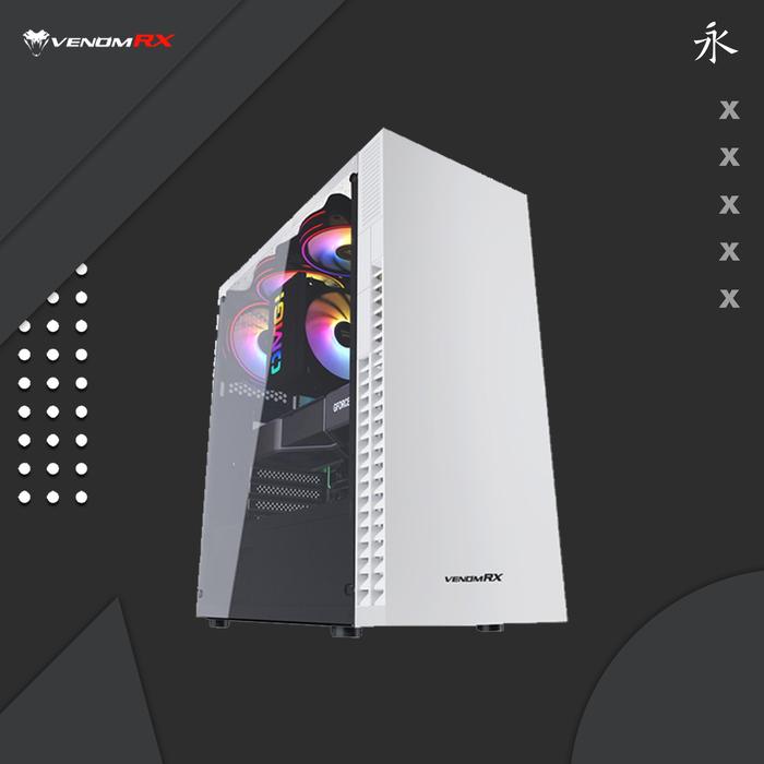 Jual VENOMRX ELDEN WHITE ATX GAMING CASE FREE 3 ARGB FAN - Kab. Jombang ...
