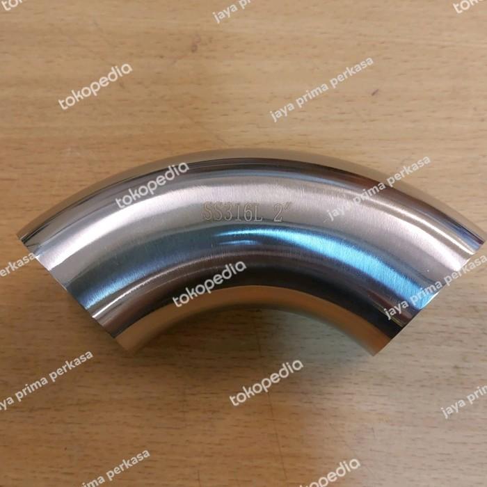 Jual Elbow Sanitary Stainless SS316 1 1/2" Inch / Elbow Foodgrade 1,5 ...