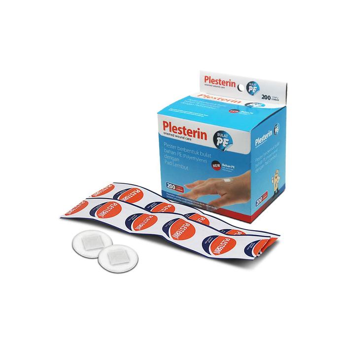 Jual Plster Luka Plesterin Bulat Transparan PE OneMed 1Box Isi 200Pcs ...