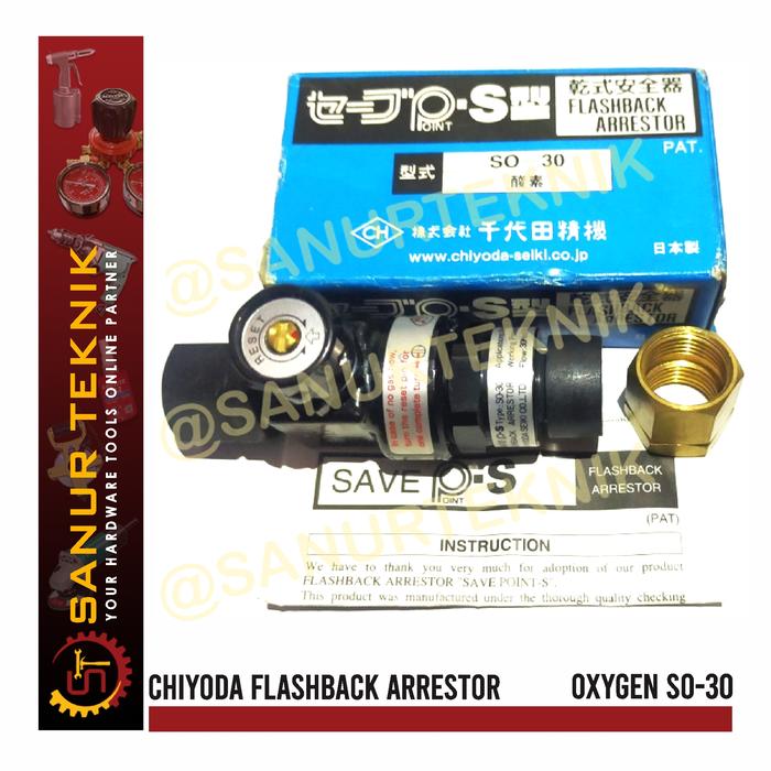 Jual CHIYODA FLASHBACK ARRESTOR REGULATOR OXY OXYGEN OKSIGEN SO-30 SO 30 - Kota Surabaya - Sanur ...