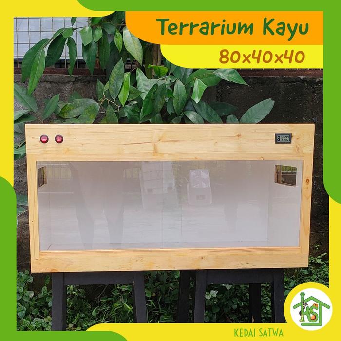 Jual Terrarium Kayu Kandang Reptile 80x40x40 cm - Kab. Sleman - Kedai ...