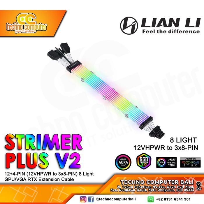 Jual LIAN LI STRIMER PLUS V2 3x8PIN to 12+4 PIN 12VHPWR 8 Light ...
