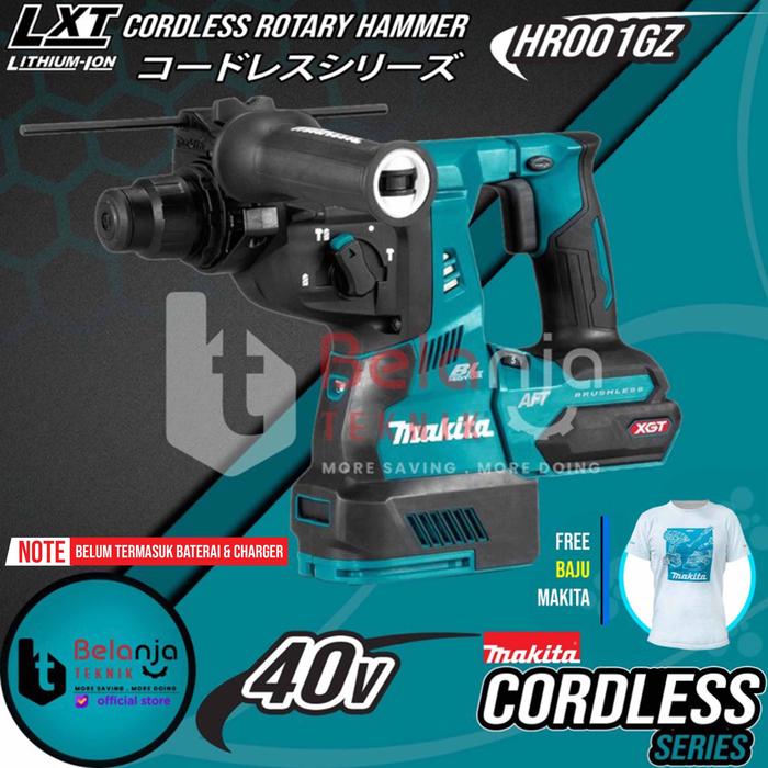 Promo Makita Mesin Bor Beton Baterai HR001GZ Cordless Rotary Hammer 40V HR Cicil 0% 3x - Kota ...