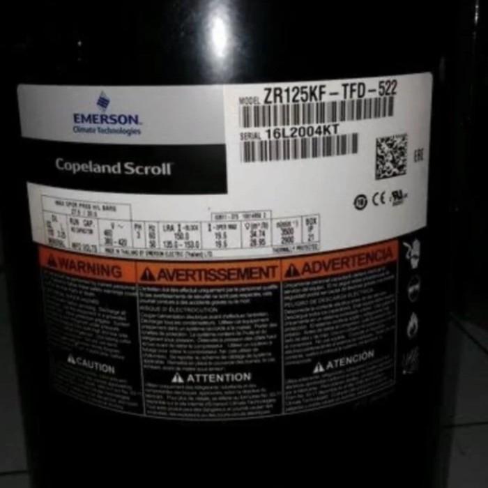 Jual KOMPRESOR COPELAND ZR125KF-TFD-522 10PK R22 / COMPRESSOR AC ZR125 ...