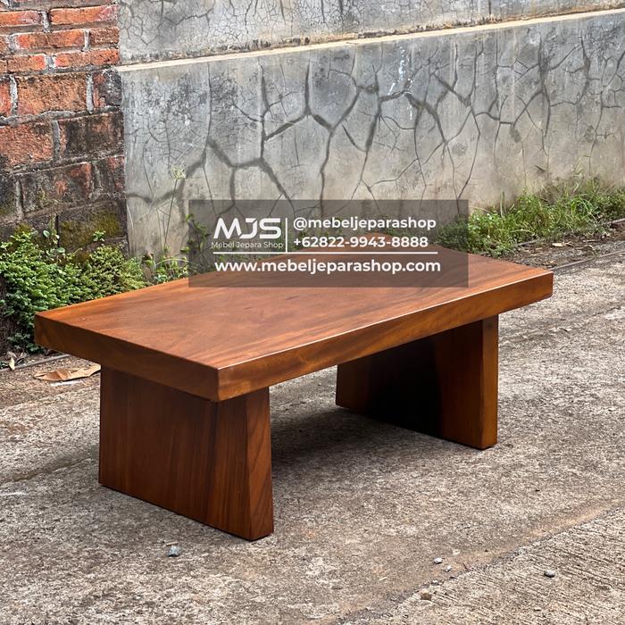 Jual Meja Kecil Kayu Solid Trembesi - Coffee Table Meja Tamu Kayu Pendk ...