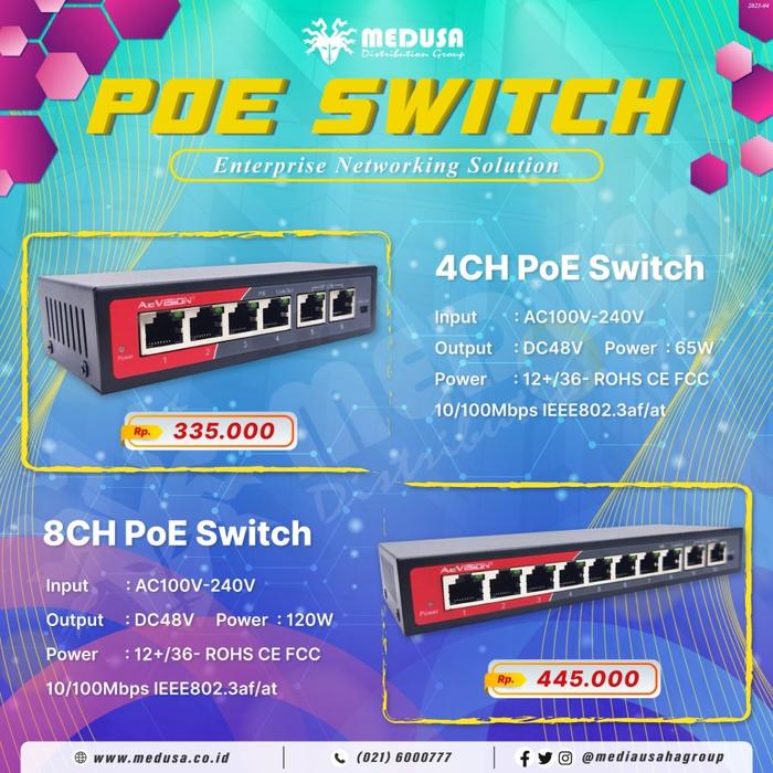 Jual POE SWITCH HUB POE 4+2 PORT / POE SWITCH 4 PORT SUPPORT ALL IP ...