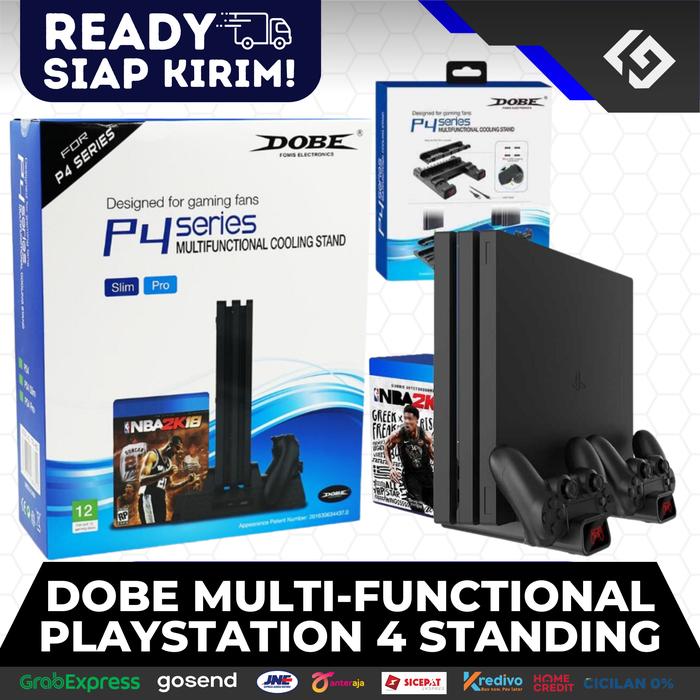 Jual PS4 Dobe Multifunctional Cooling Stand PS4 Pro/Slim/Fat With LED ...