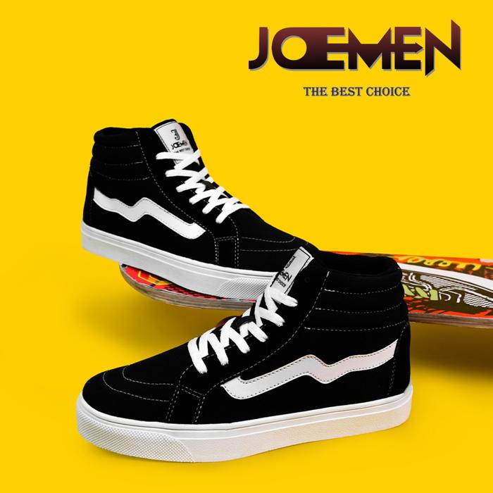 Promo Sepatu Sneakers Joemen J 91 High Black White Original 100% Lokal ...