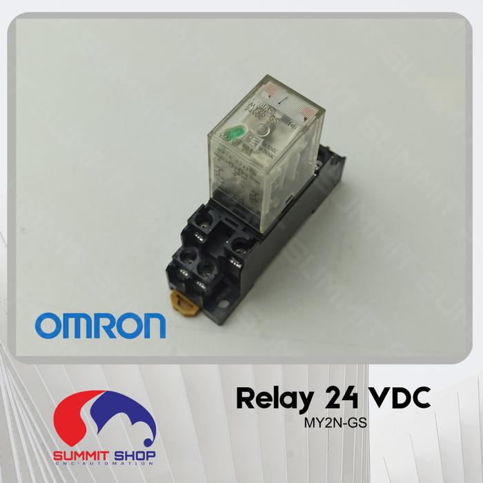 Jual Relay Omron MY2N-GS 24VDC + Soket 8 pin - Kota Cimahi - SUMMIT-SHOP | Tokopedia
