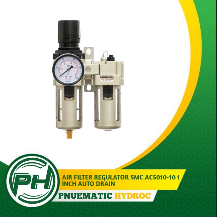 Jual AIR FILTER REGULATOR SMC AC5010-10 1 INCH AUTO DRAIN - Jakarta Barat - Pneumatic Hydroc ...