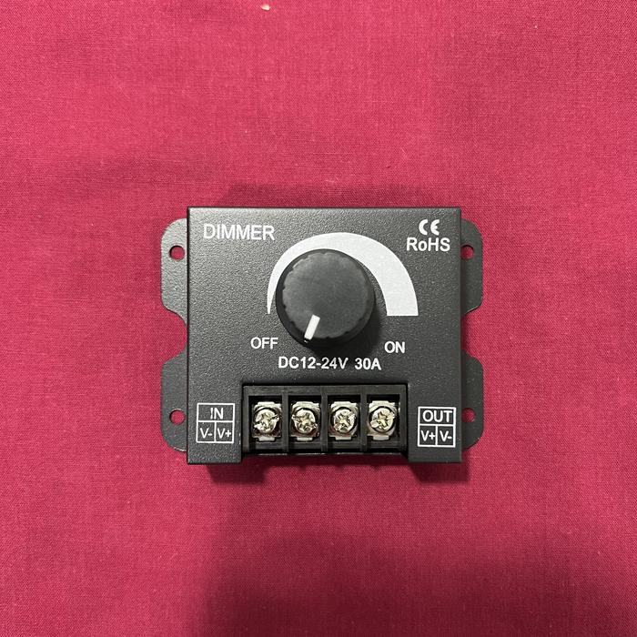Jual Dimmer Alat Mengatur Lampu LED Strip DC 12-24V 30A - Kota ...