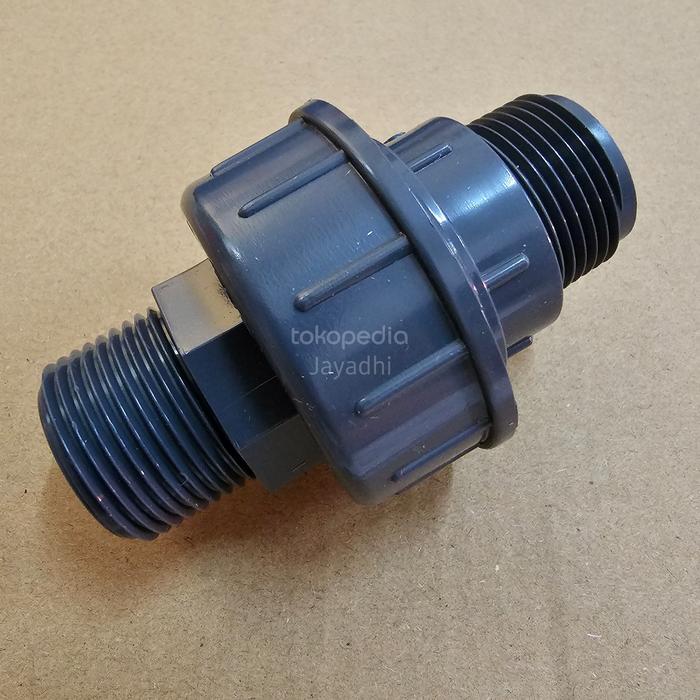 Jual Pvc Watermur Drat Luar 3/4 Water Moor Dobel Nepel Union Penguin Di ...