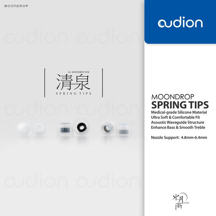 Jual MOONDROP Spring Tips Silicone Soft Comfortable Eartips Earpiece ...