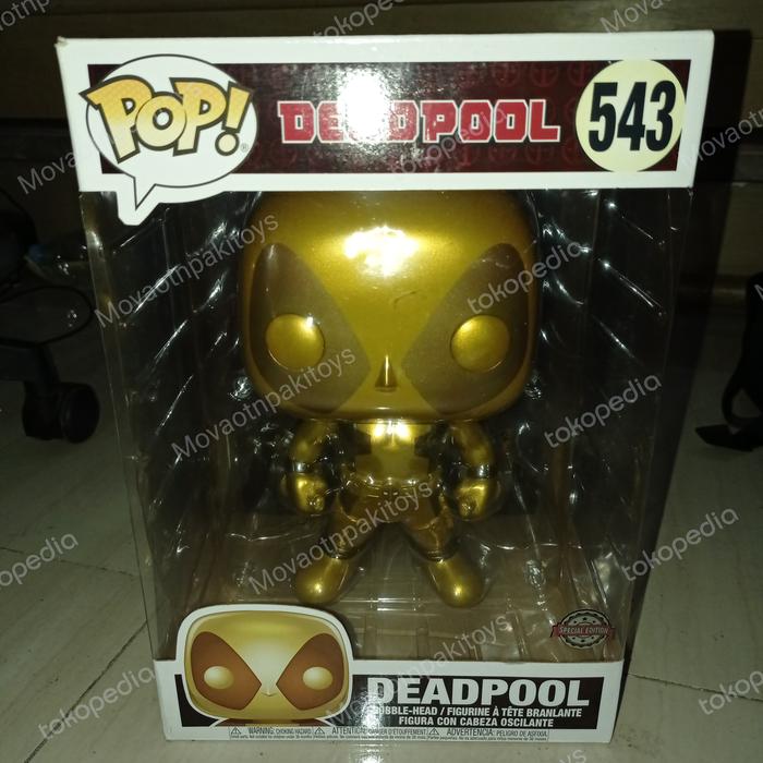 Jual Funko POP Marvel deadpool with sword GOLD spesial edition ORI ...
