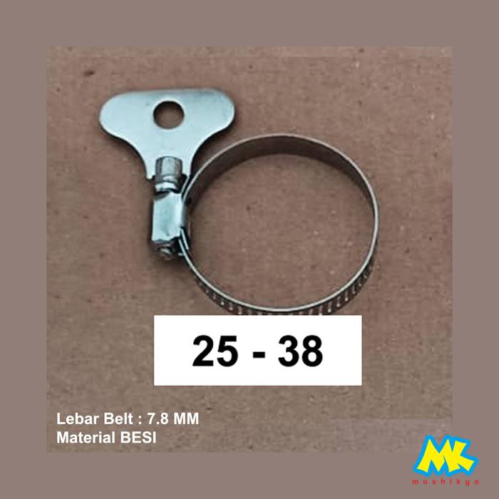 Jual Steel Hose Clamp / Klem Kuping Besi Baja untuk Selang / Pasang ...
