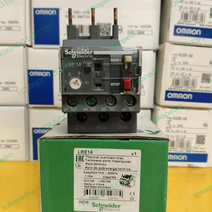 Jual SCHNEIDER LRE14 / SCHNEIDER TVS THERMAL OVERLOAD RELAY 7-10A ...