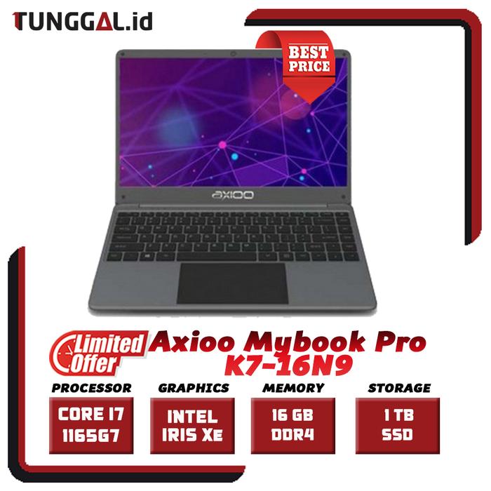 Jual Axioo MyBook Pro 16N9 TKDN Core i7 1165G7 16GB 1TB SSD W10 PRO ...