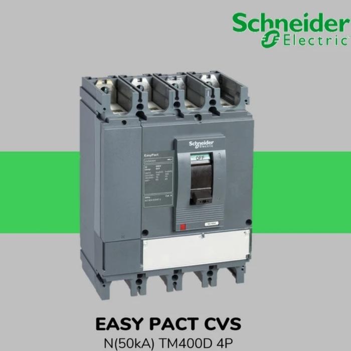 Jual MCCB CVS400N 4P 400A - 320A 50KA NEW GENERATION COMPACT SCHNEIDER ...