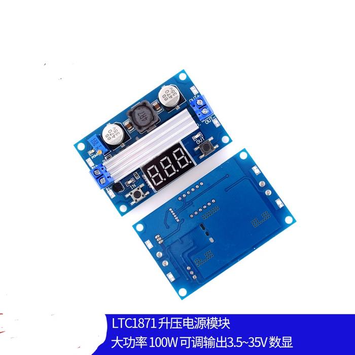 Jual LTC 1871 modul step up voltage regulator dc to dc volt meter ...