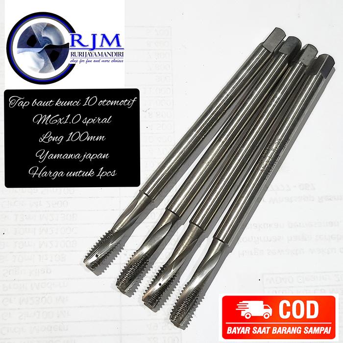 Jual tap hand tap spiral tap baut kunci 10 m6x1.0 yamawa long - Jakarta ...