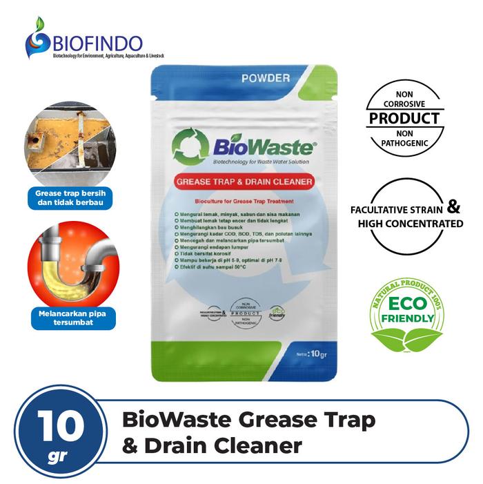 Promo Bakteri Pengurai Lemak dan Bau BioWaste Grease Trap & Drain ...
