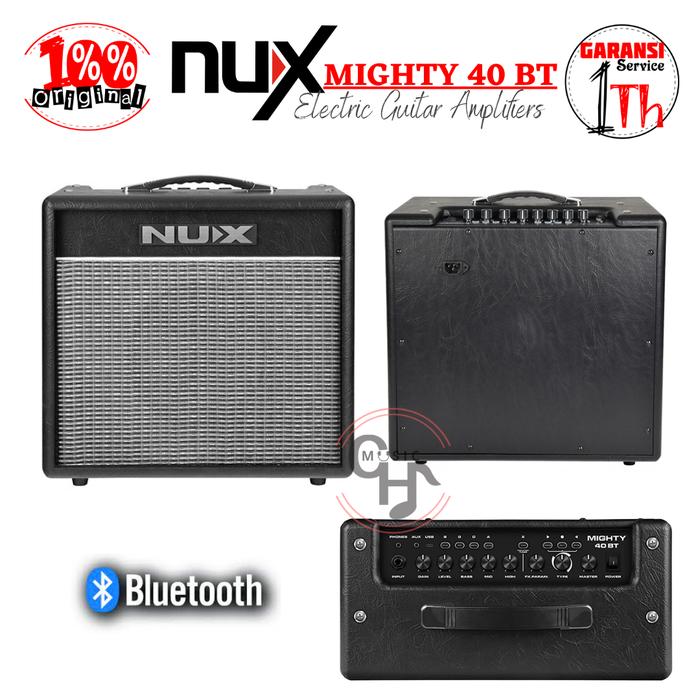 Jual NUX Mighty 40BT Portable 40Watt Electric Guitar Amplifiers ...