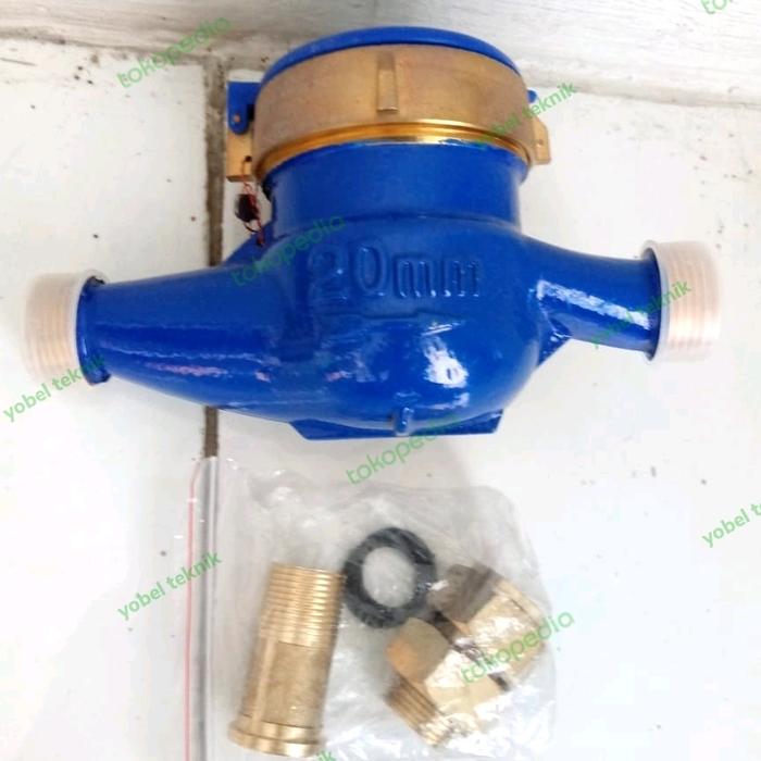 Jual water meter/watermeter/meteran air 3/4"inch drat kuningan - Kota ...