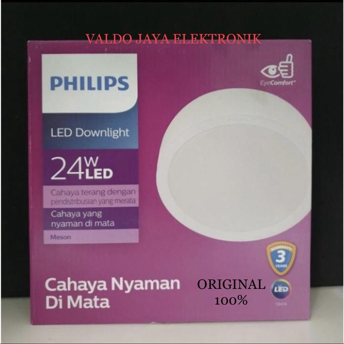 Jual PHILIPS Downlight Outbow 24W Putih Lampu Tempel Plafon Bulat ...