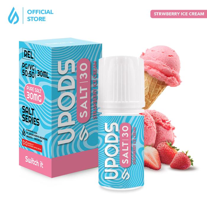 Jual Liquid Upods Salt Series Strawberry Ice Cream - Kota Tangerang ...