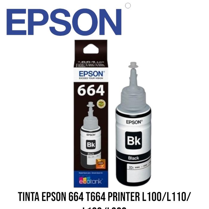 Jual TINTA EPSON T664 664 (BLACK) PRINTER L100/L120/L200/L210/L220 ...