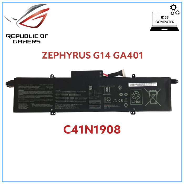 Jual ASUS BATTERY ROG ZEPHYRUS G14 GA401M GA401 SERIES C41N1908 ...