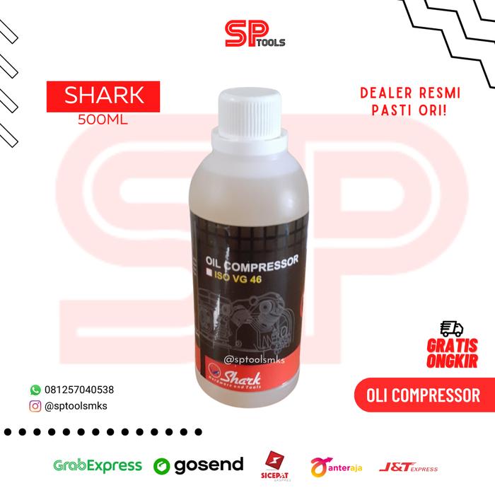 Jual OLI OLIE MESIN COMPRESSOR / KOMPRESOR / COMPRESOR 500ML ISO VG64 SHARK - Kota Makassar ...