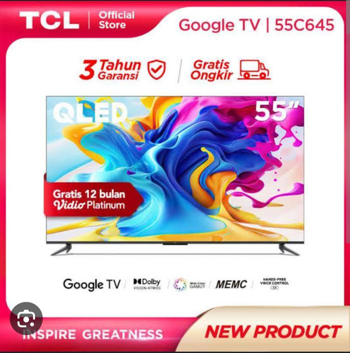 Jual LED TV TCL 55C645 QLED GOOGLE TV 55" SMART TV 55 INCH 4K - Kota Medan - UTAMA JAYA ...