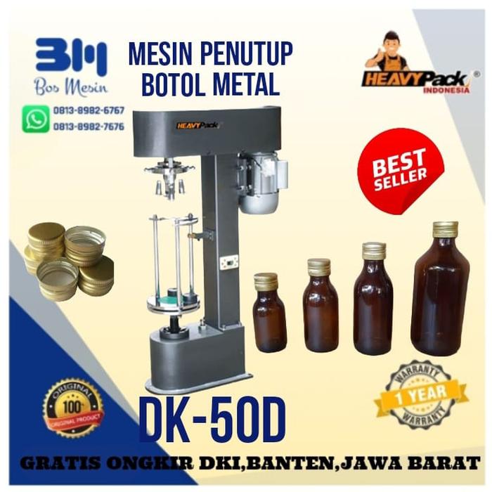 Jual Mesin Penutup Botol Metal Capping Machine DK-50D HEAVYPACK ...