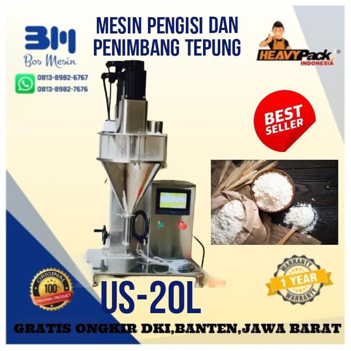 Jual Filling Powder Machine Pengisi Produk Bubuk Semi Auto US-20L ...