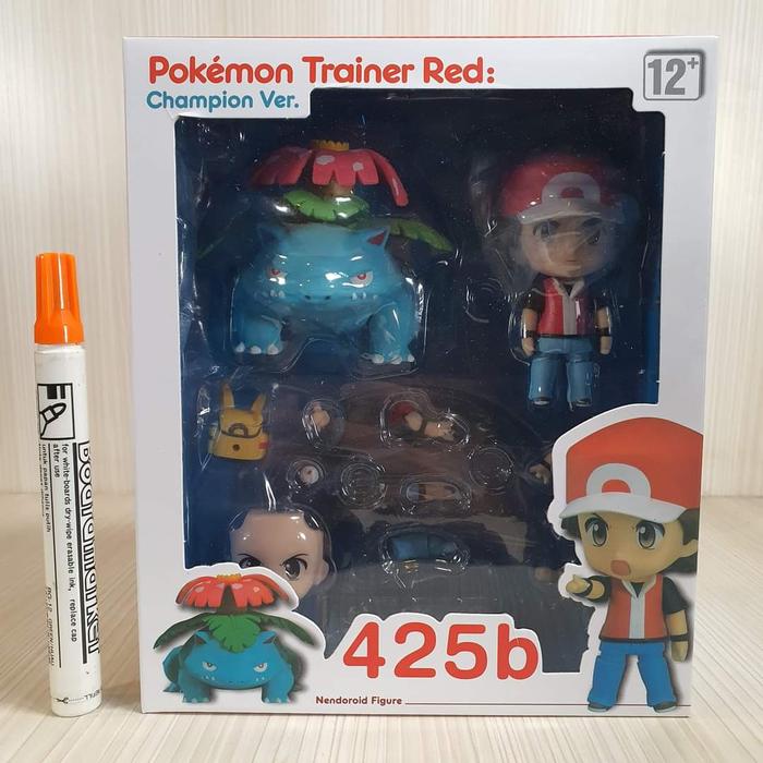 Jual mainan action figure nendoroid pokemon trainer red 425b tinggi ...