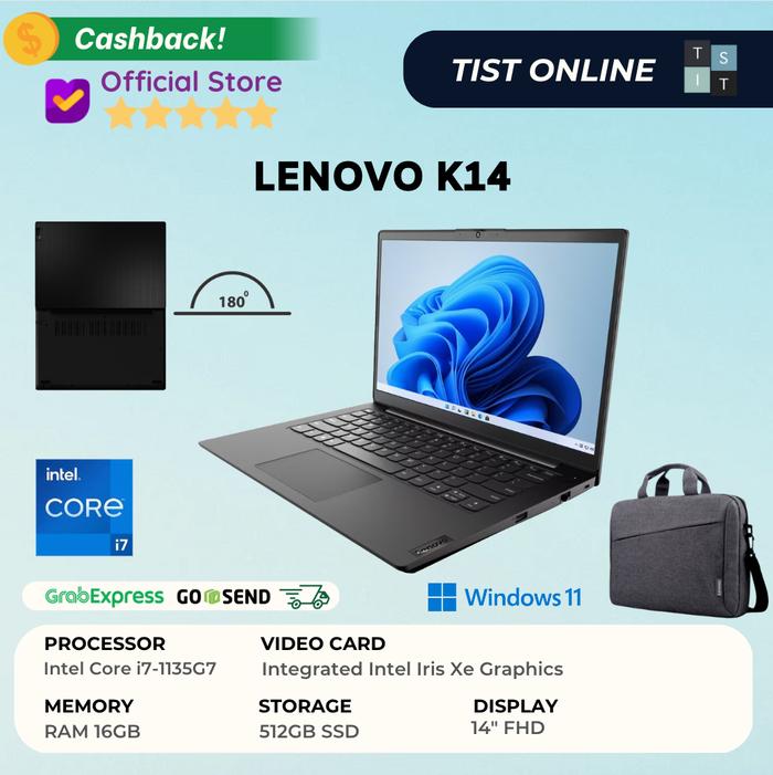 Promo LENOVO K14 GEN 1 Intel I7-1165G7 16GB 512GB SSD FHD WIN11 - 21CSS04A00 Cicil 0% 3x ...