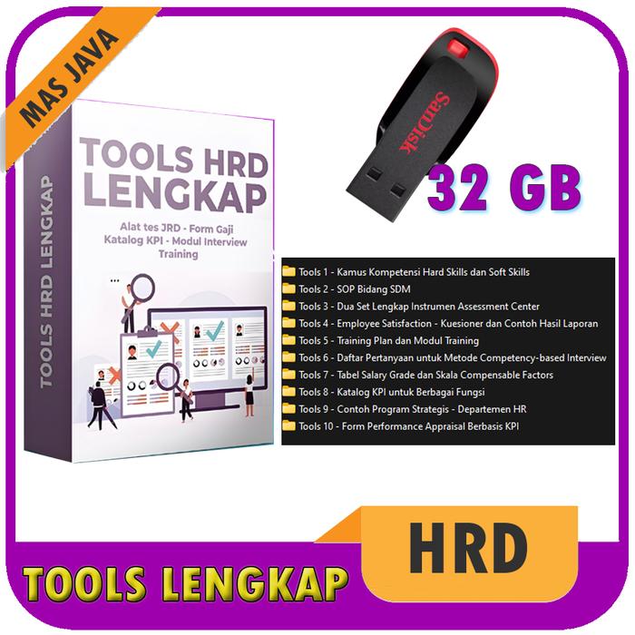 Jual FLASHDISK Tools Alat Tes HRD+Katalog KPI+SOP HRD+Form Tabel Gaji ...
