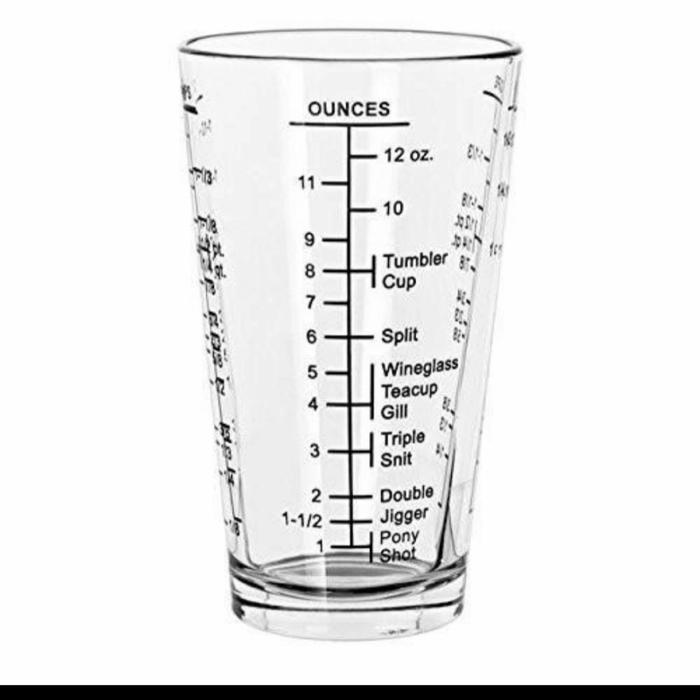 Jual Libbey mixing glass measuring / gelas ukur 16 oz / 473 ml # 1639 ...