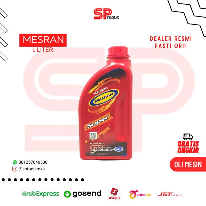 Jual OLI / OLIE MESIN 4 TAK MESRAN SUPER SAE 20W-50 PERTAMINA 1 LITER ...