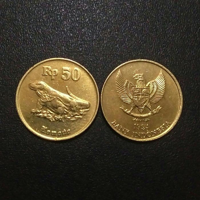 Jual Koin Indonesia Rp 50 Rupiah Komodo TP158 - Kab. Batang - warung ...